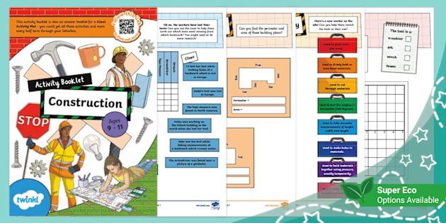 Construction Activity Booklets - Twinkl Digest Education News