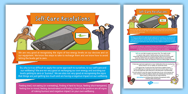 Staff Self-Care Poster - Staff Wellbeing Resources - Twinkl
