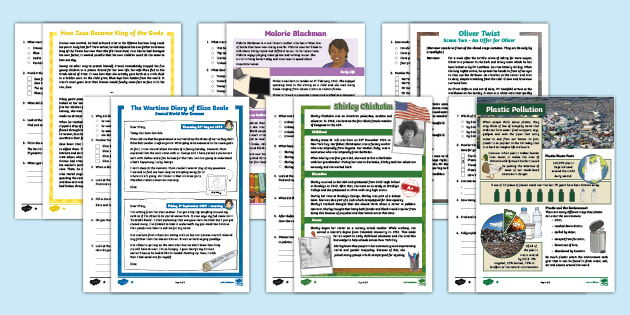 UKS2 September Differentiated Reading Comprehension Activity Pack