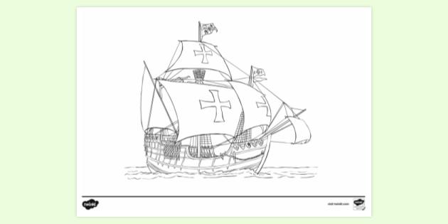 FREE! - Santa Maria Colouring | Colouring Sheet