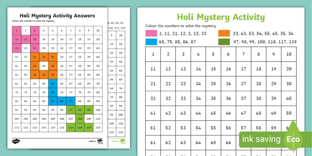 Holi Mystery Activity (teacher made)