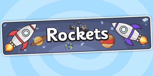 Rockets Topic Display Banner - rockets, space, rocket display