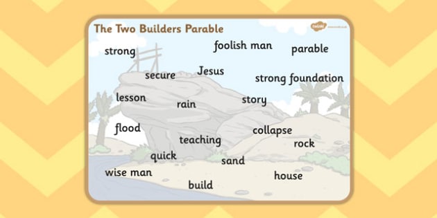 The Two Builders Word Mat (teacher made)