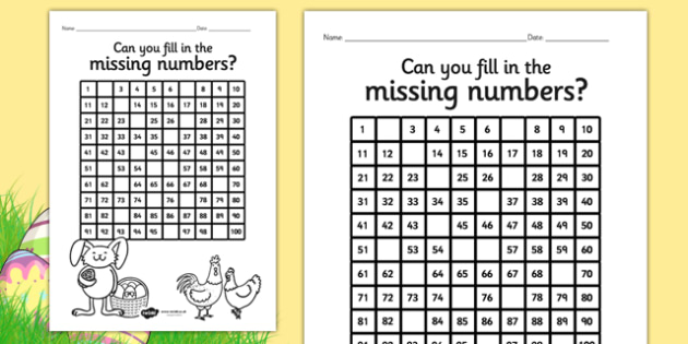 Missing Numbers Mathematics • Twinkl.ca