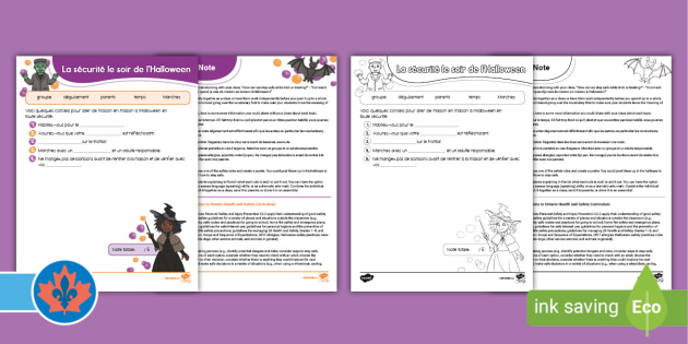 Halloween Cloze Activity French (teacher made)
