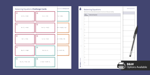Balancing Chemical Equations | twinkl.com.au