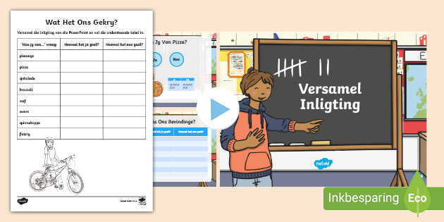 Versameling van Data PowerPoint (teacher made)