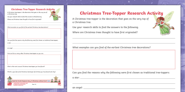 Christmas Tree Fairy Topper Activity | Twinkl Originals
