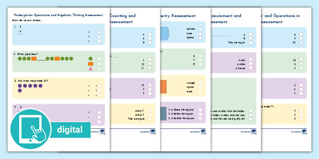 Kindergarten Math Assessment Pack (teacher made)