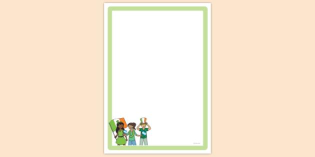FREE! - Page Border for St Patrick's Day (Teacher-Made)