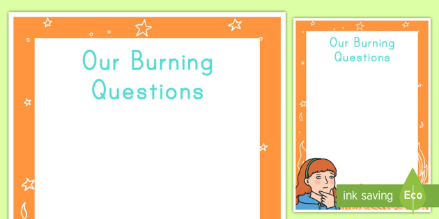 Our Burning Questions Poster