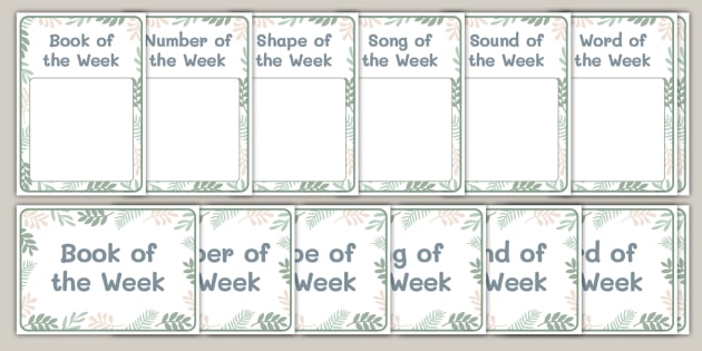 Botanical-Themed Classroom Display Posters (teacher made)