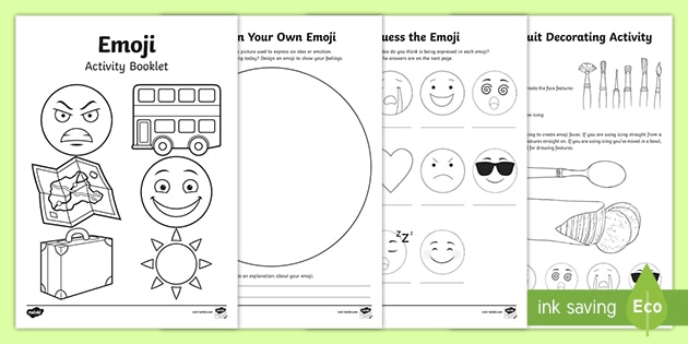 😊 LKS2 Emoji Activity Booklet (teacher made)