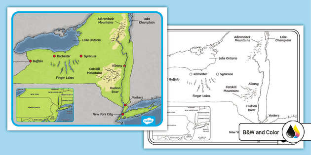 New York State Map (Teacher-Made)