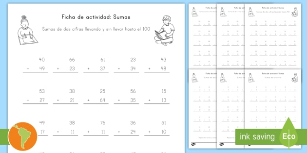 Pack de recursos: Sumas para Primero Grado