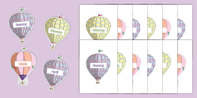 Months Of The Year Birthday Display • Twinkl.com.au