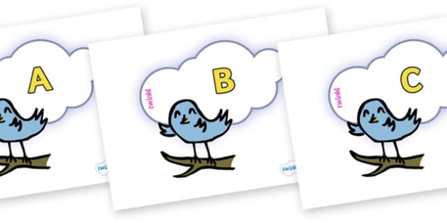 A-Z Alphabet on Birds