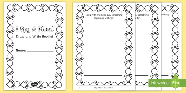 I Spy a Blend Activity Booklet (teacher made)