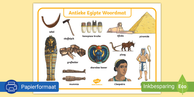 Antieke Egipte Woordmat (teacher made)