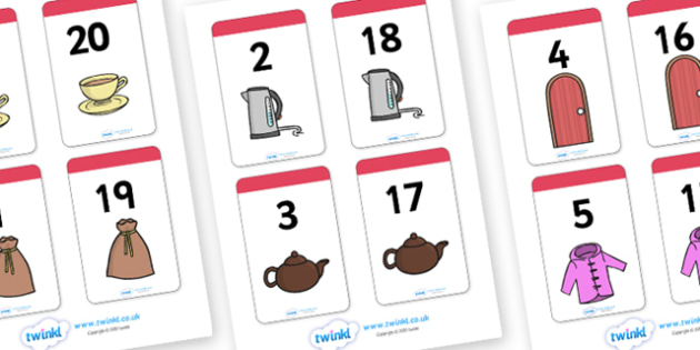 Number Bonds to 20 Matching Cards (Everyday Items)