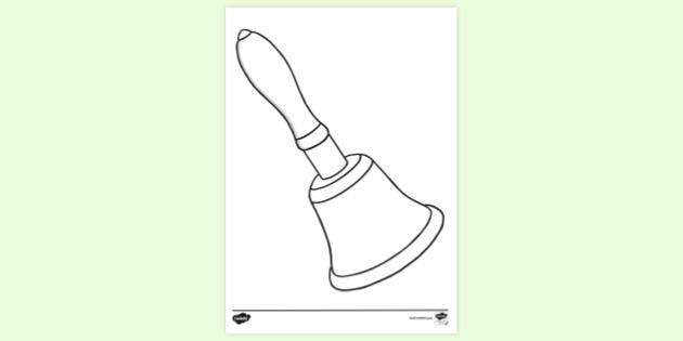 Handbell Colouring Sheet | Colouring Sheets | twinkl