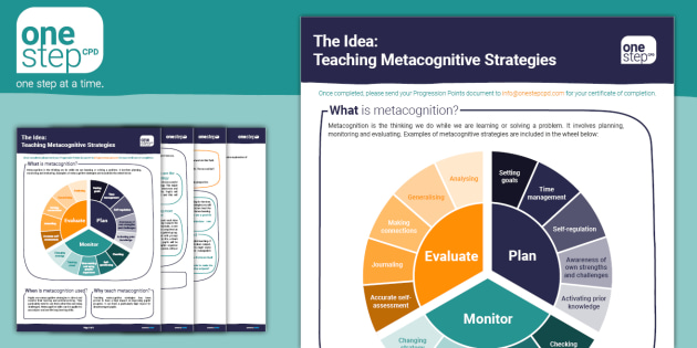 CPD: Teaching Metacognitive Strategies to Students | Twinkl CPD: Teaching Metacognitive Strategies to Students | Twinkl