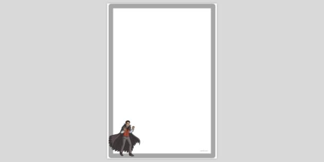 FREE! - Simple Blank Dracula Page Border | Page Borders | Twinkl