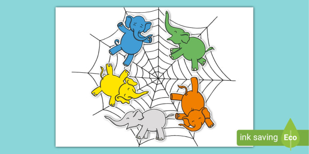 * NEW * One Elephant Went Out to Play Cut-Outs