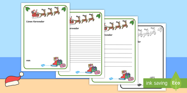 Brief aan Kersvader (teacher made)