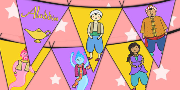 Aladdin Bunting (teacher made)