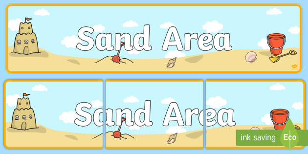 👉 Sand Area Banner (teacher made)