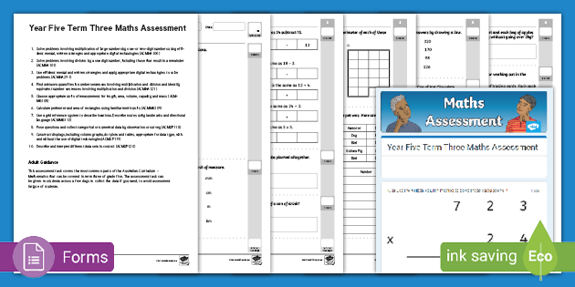Year Five Term Three Maths Assessment | Twinkl
