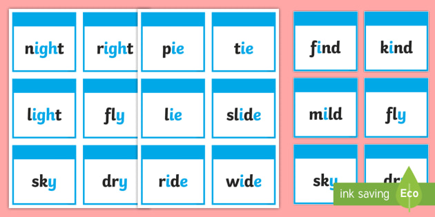 'igh' Sound Family Flashcards (teacher made)