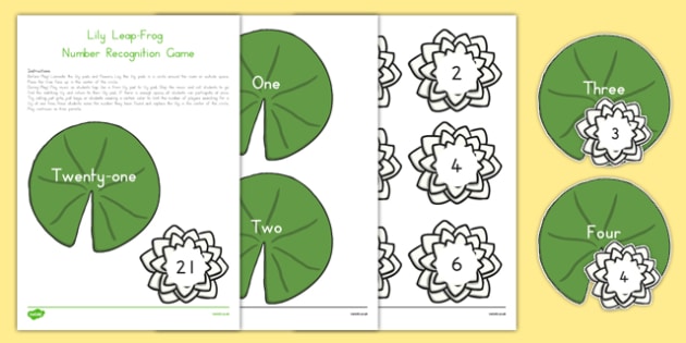 Lily Leap Frog Number Recognition Game - usa, america, Math, Physical