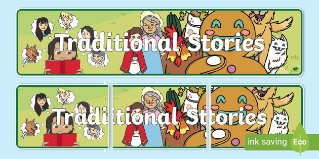 👉 Traditional Stories Display Banner (teacher made)