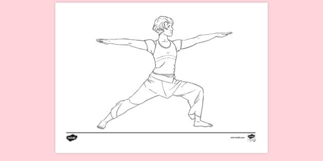 FREE! - Yoga Colouring | Colouring Sheets (teacher made)