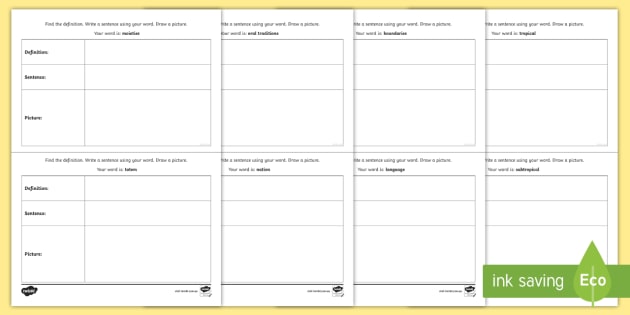 Australian States and Territories Word Wall Activity