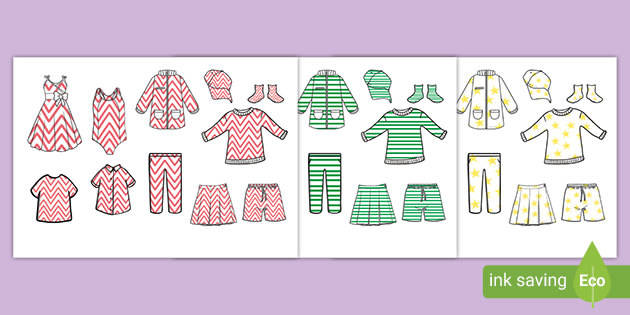 Pattern Sorting Washing Line Activity