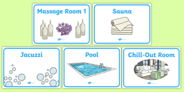 The Spa Role Play Signs (teacher made)