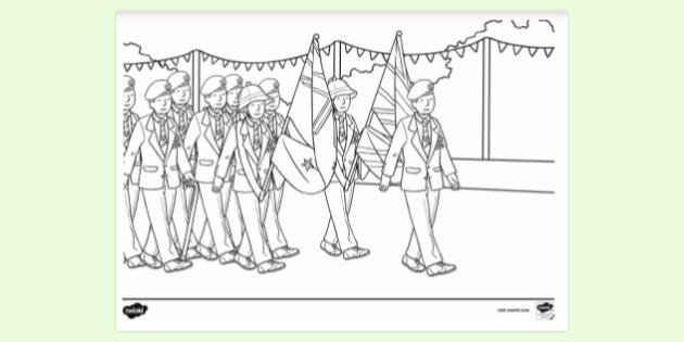 FREE! - Anzac Parade Colouring Sheet | Anzac Day | Primary Resource