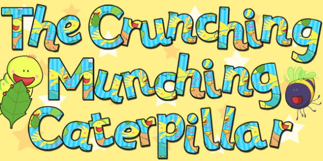 FREE! - Display Lettering to Support Teaching on The Crunching Munching