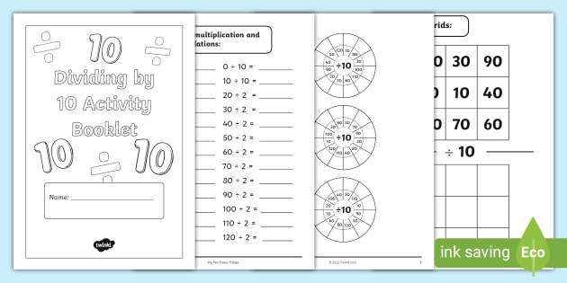 Dividing by 10 Activity Booklet (teacher made)