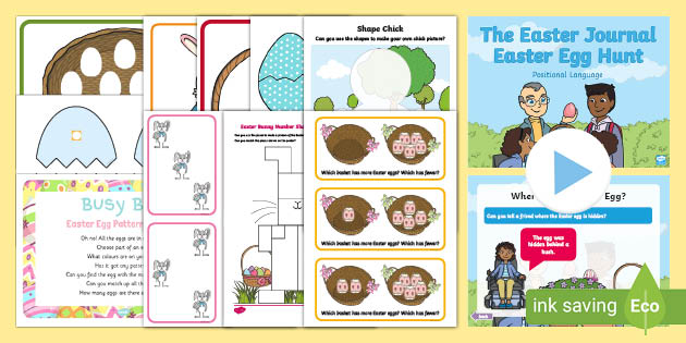 👉 EYFS Nursery Maths Activity Packs: Easter
