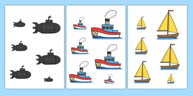 Transport Size Ordering (teacher made)