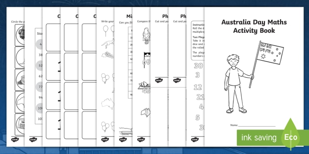 Australia Day Maths Activity Booklet - australia, activity, math