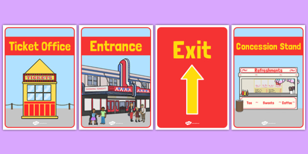 Puppet Area Role Play Signs - puppet area, role play, role-play