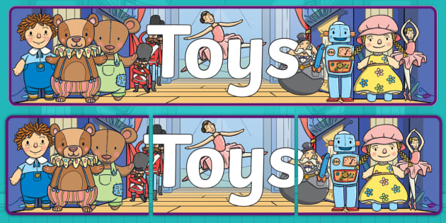 The Old Toy Room: Toys Banner (teacher made)