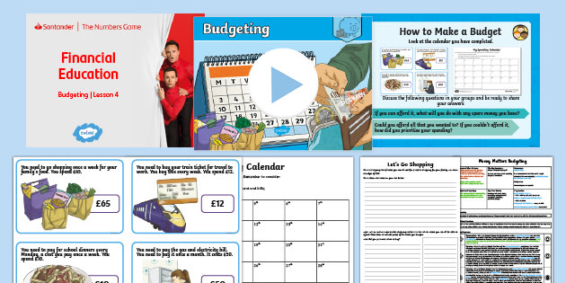 FREE! - Financial Education Lesson 4: Budgeting Lesson Pack