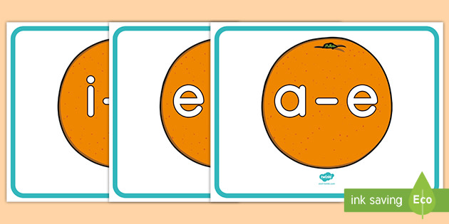 Magic e Vowel Pairs on Oranges Posters (teacher made)
