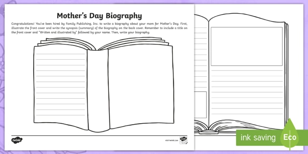 Mother's Day Biography Activity